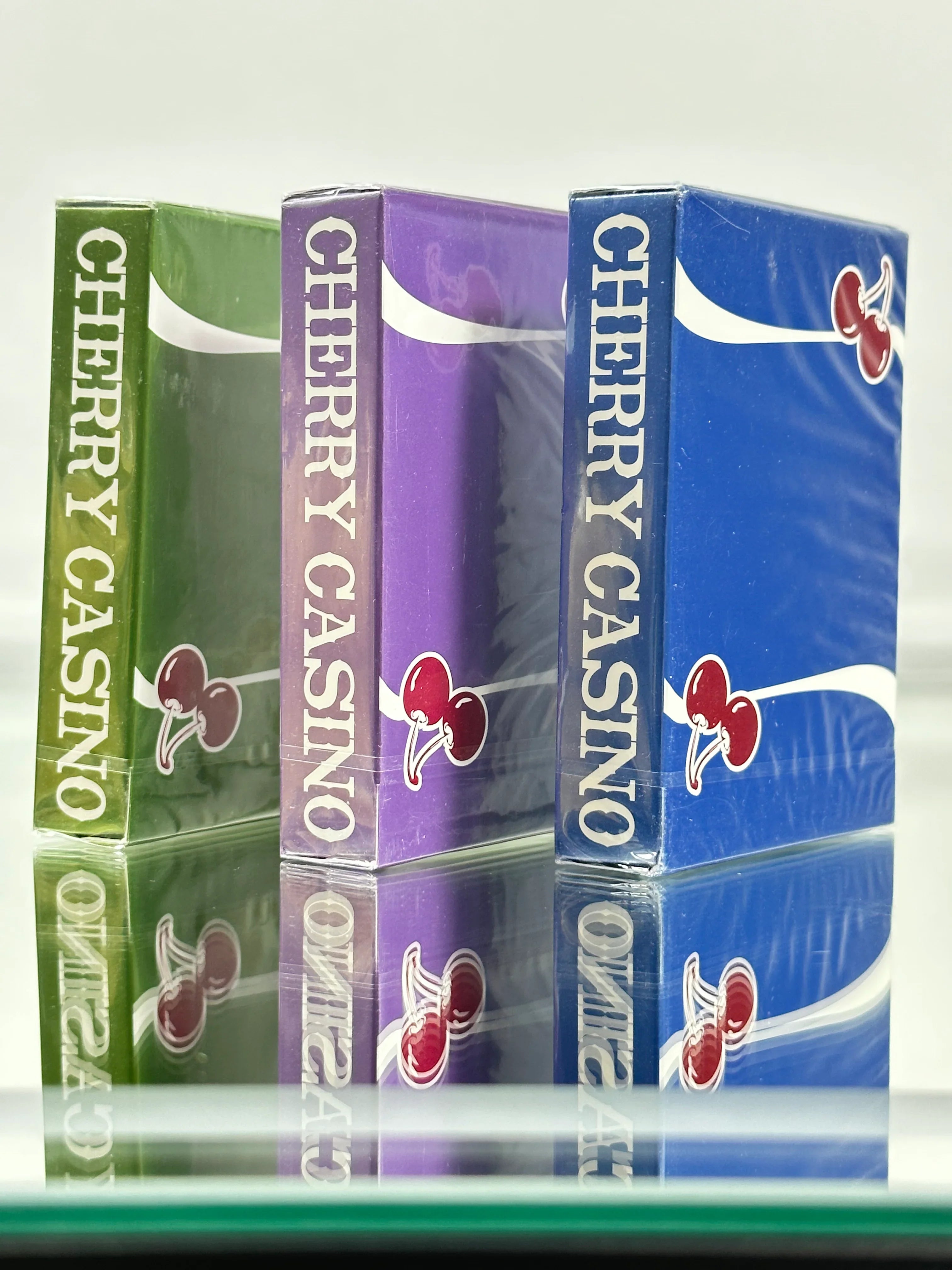 Cherry Casino Playing Cards SET Of 3 USPCC (GREEN, PURPLE, BLUE ...