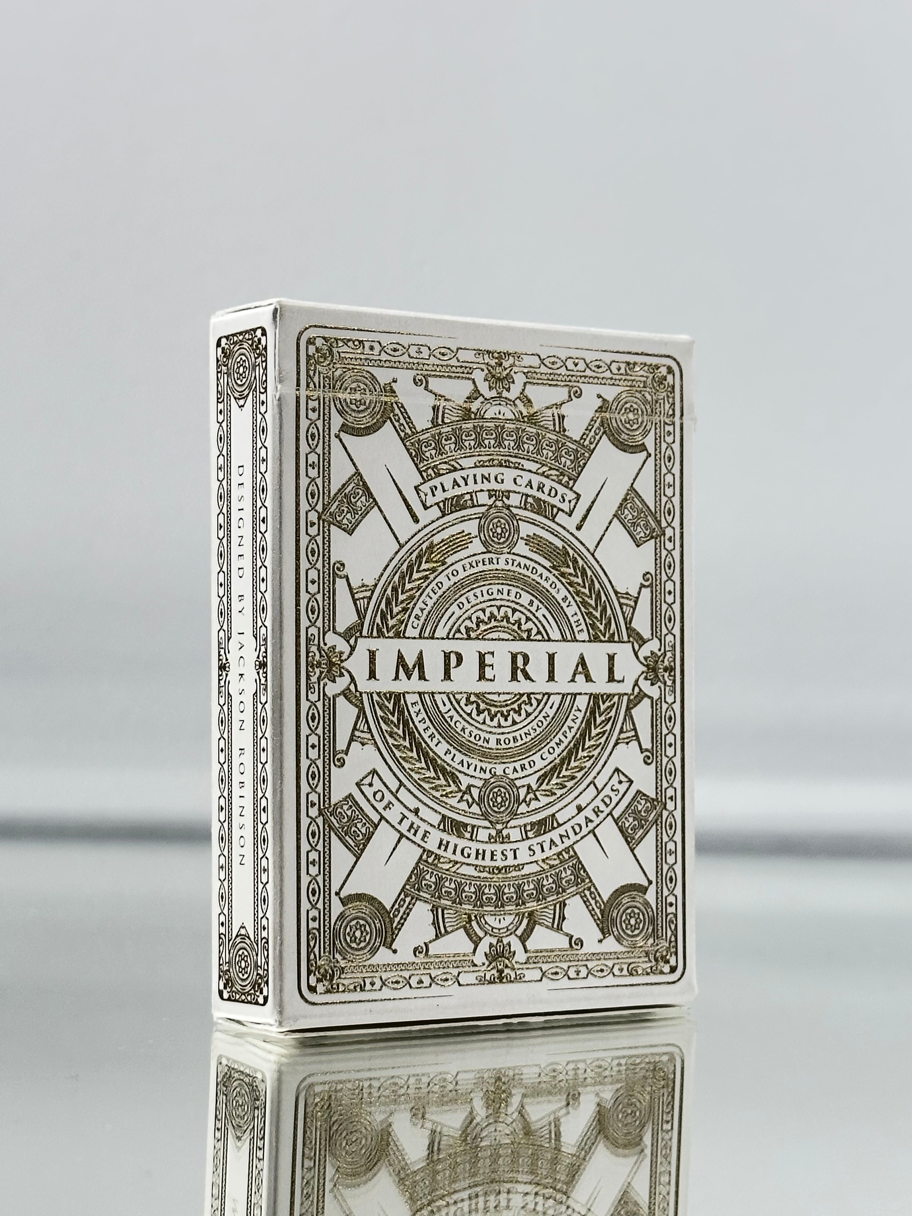 Imperial White Playing Cards – LimitedEditionMania