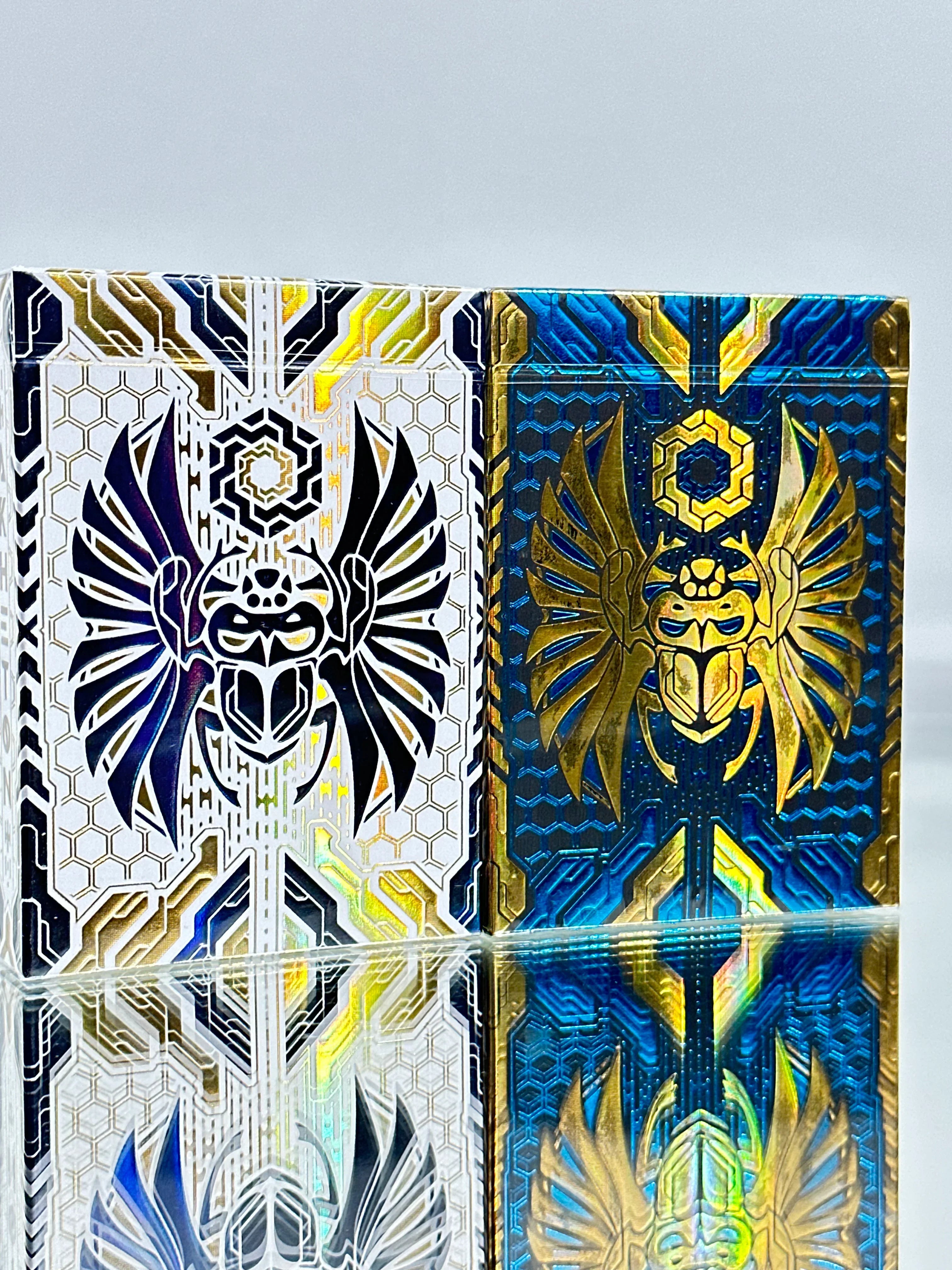 Akheton Dask And Down Playing Cards Set (White And Blue ...