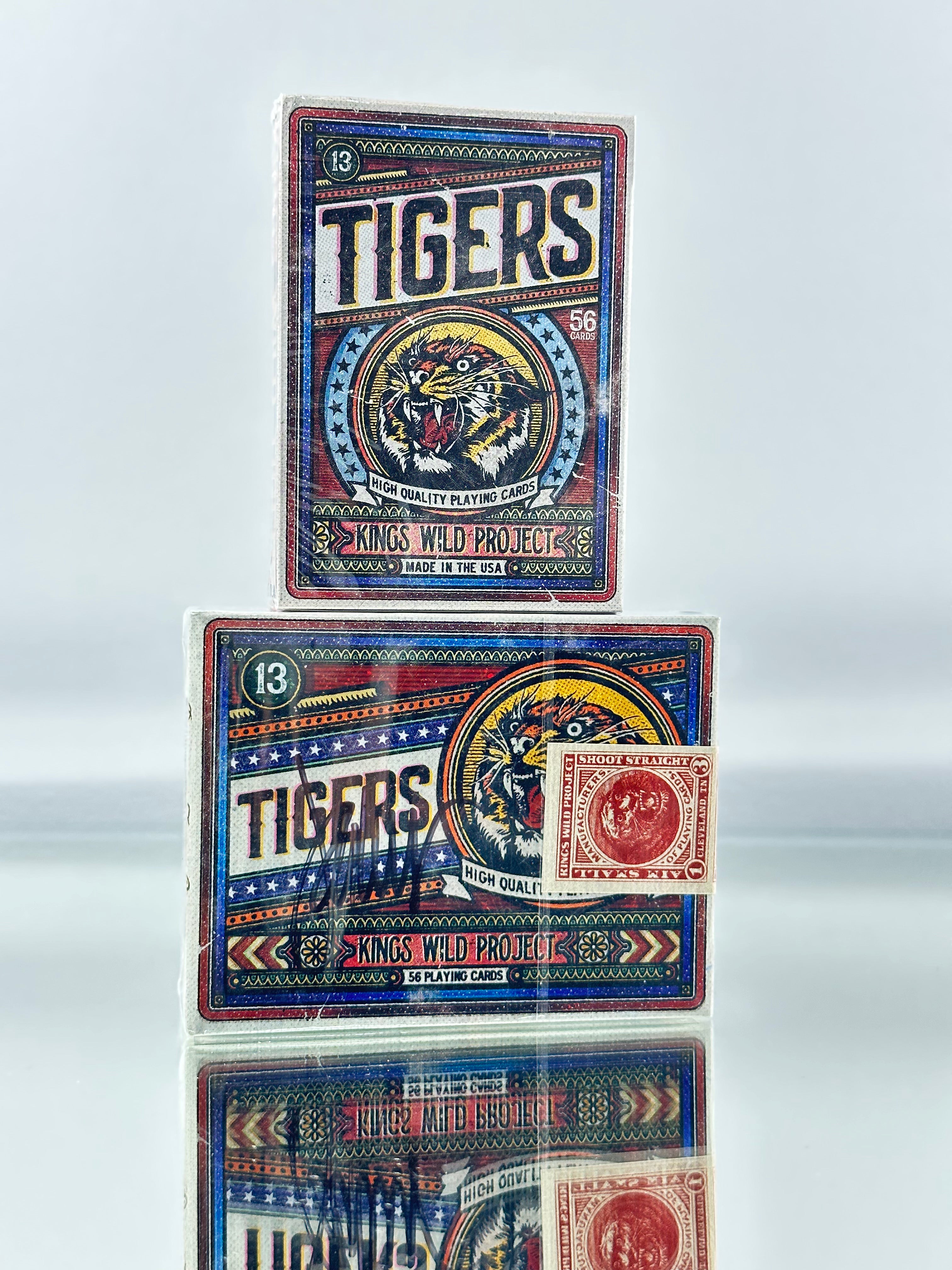 Kings Wild Tigers Matchbox v2 Limited (Signed) And Tigers Playing Card ...